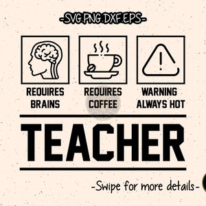 Teacher SVG T-shirt Vector Cricut Cut File Clipart - Etsy