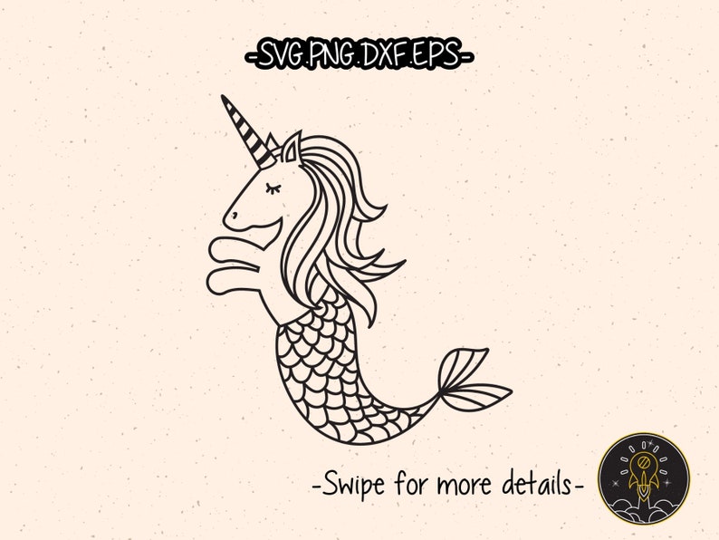 Birthday Mermicorn Unicorn Mermaid Mythical SVG Cricut Cut File - Etsy