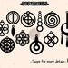 Circle Earring Template SVG Laser Cut File | Wood Leather Earring - Etsy