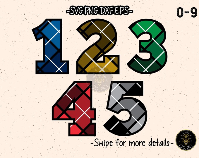 Plaid SVG Alphabet Font, Letter Buffalo, 1st 2nd 3rd 4th 5th, Hunter ...