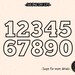 Outline Number Letter Font Alphabet SVG Cricut Cut File Clipart - Etsy