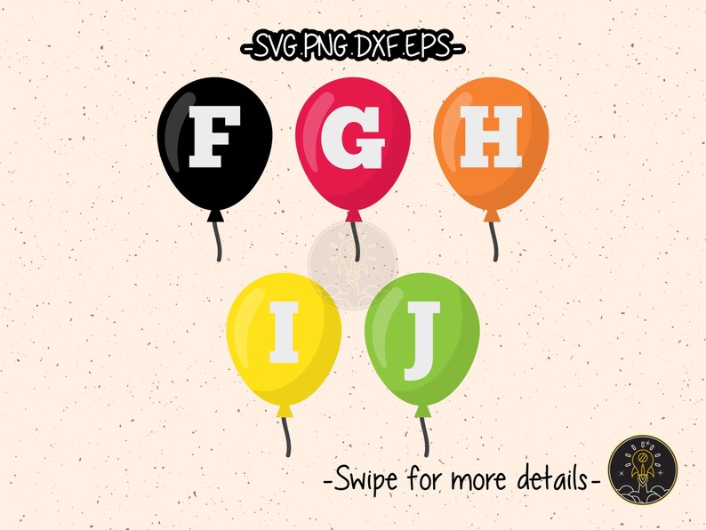 Balloon Birthday Number Letter Font Alphabet SVG Cut File - Etsy