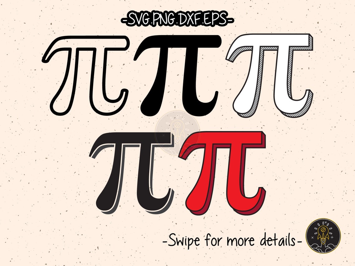 Pi Symbol Mathematics SVG Cut File Vector Cricut Silhouette | Etsy