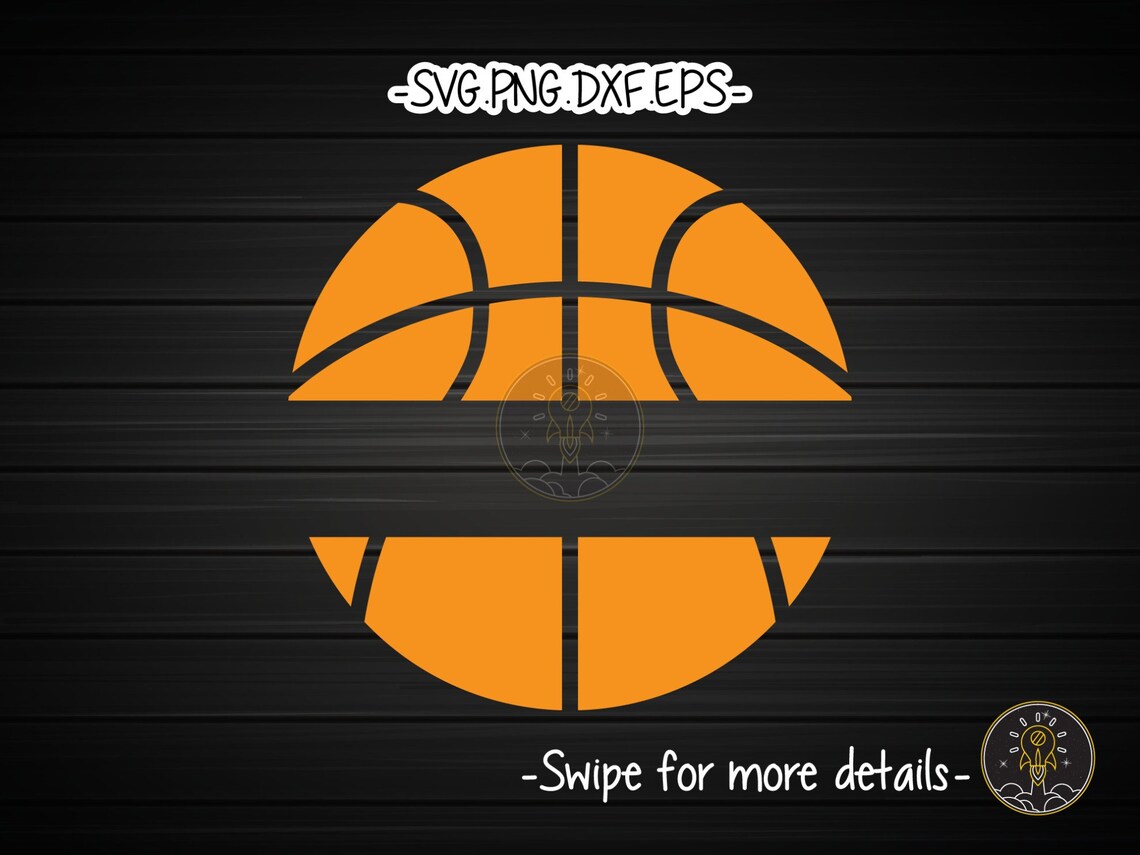 Basketball Split Monogram SVG Cut File Cricut Clipart - Etsy