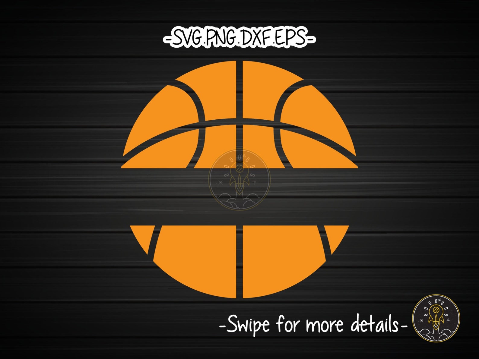 Basketball Split Monogram SVG Cut File Cricut Clipart - Etsy