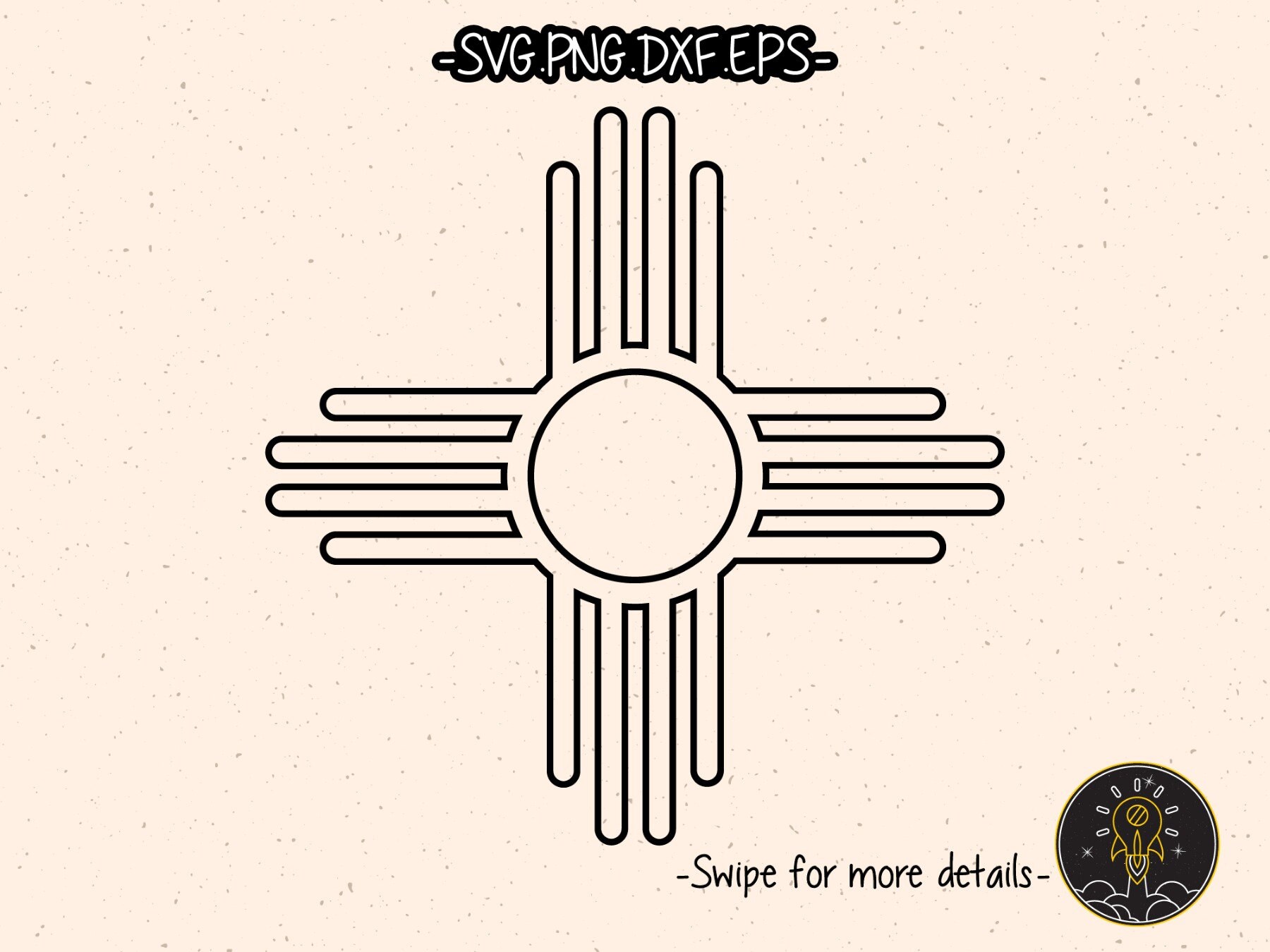New Mexico Zia Sun Symbol SVG Cricut Cut File Clipart - Etsy UK