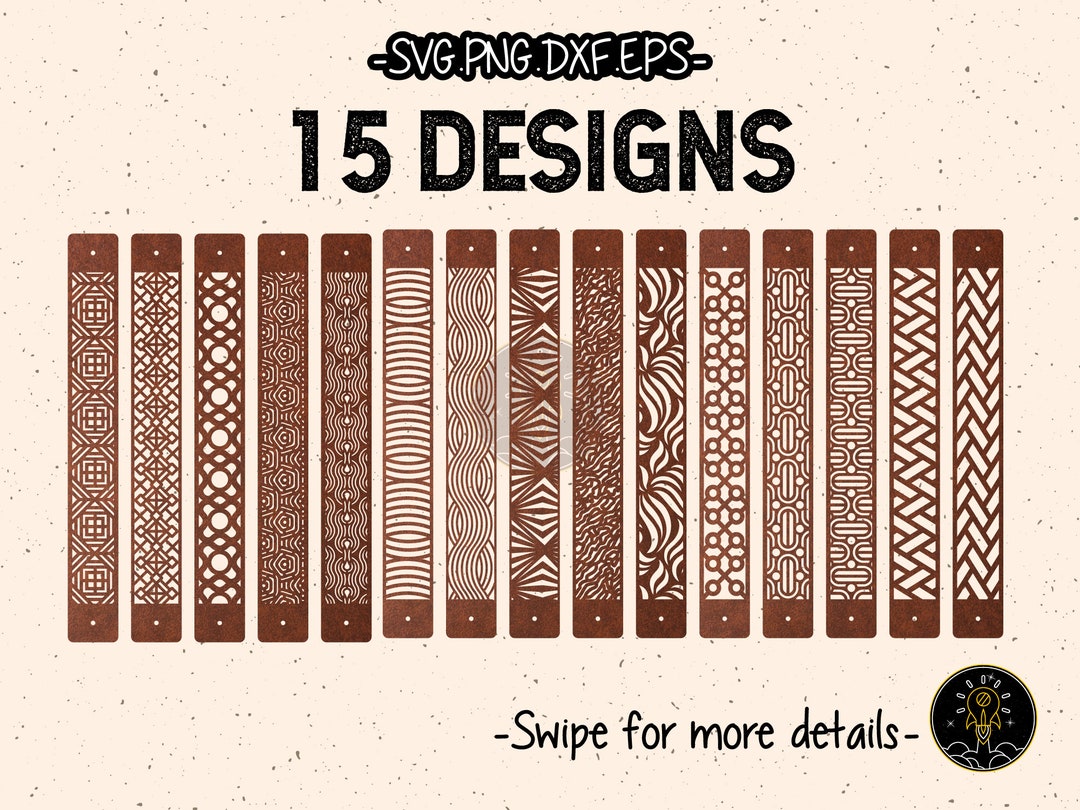 2 Layers Abstract Geometry Bracelet Template SVG Laser Cut File - Etsy