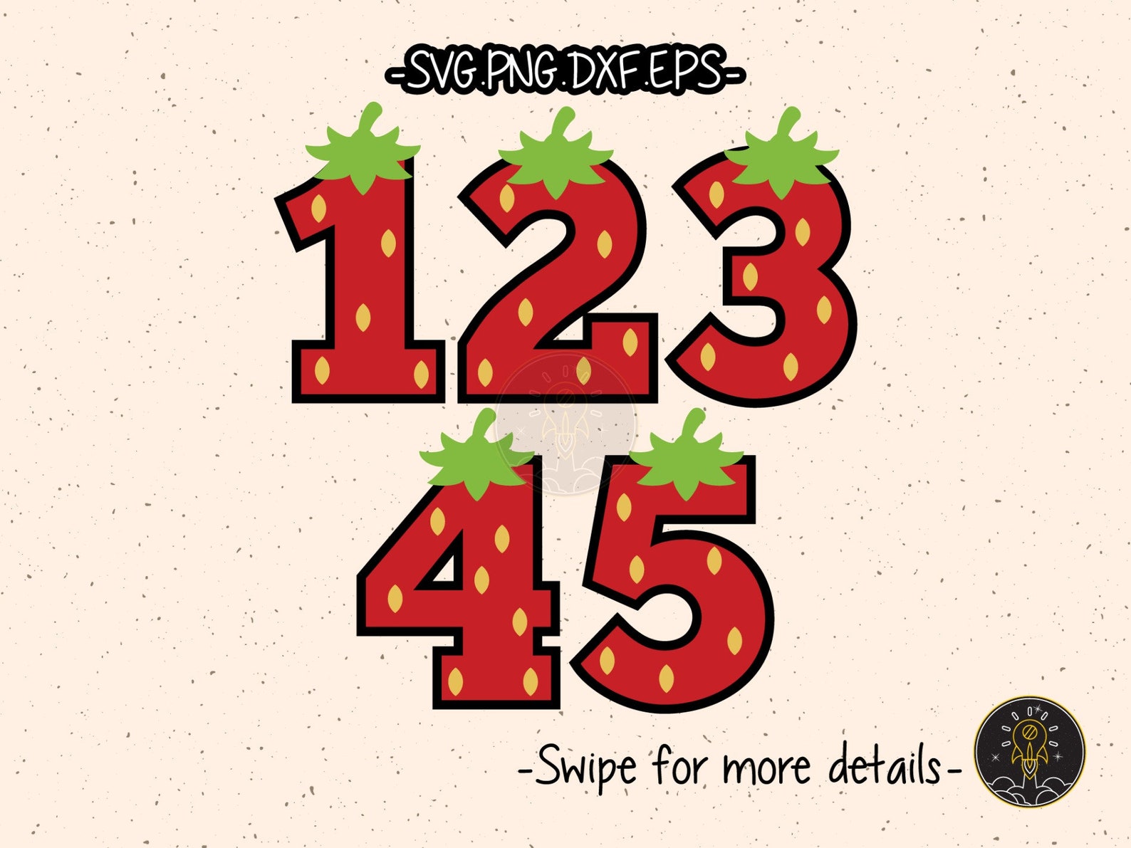 Strawberry Fruit Number Letter Font Alphabet SVG Cut File Cricut ...