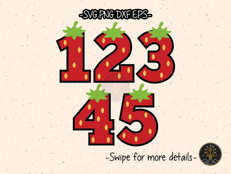 Strawberry Fruit Number Letter Font Alphabet SVG Cut File - Etsy