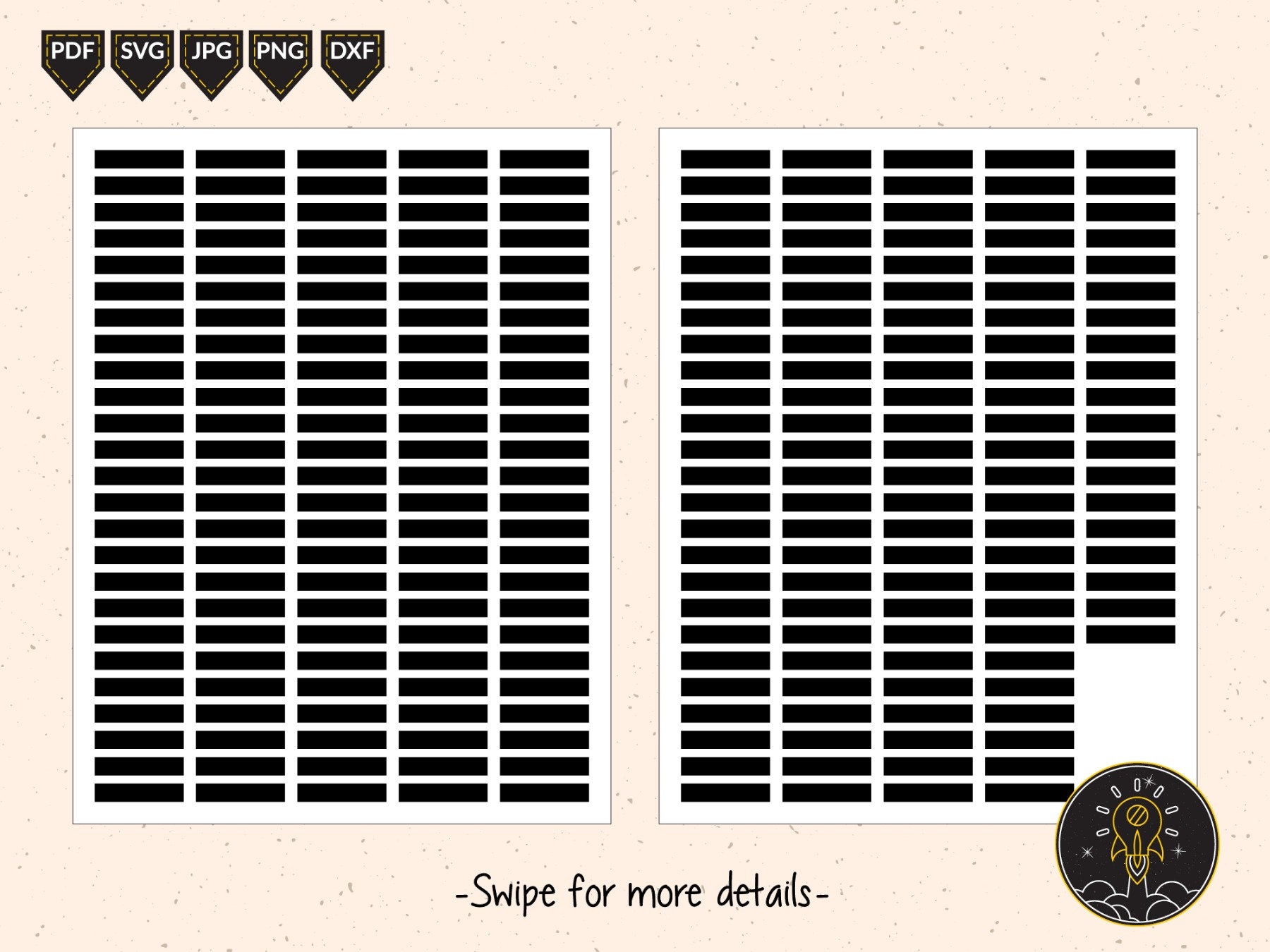 365 Days Printable Planner Stickers Date Stickers for Daily | Etsy