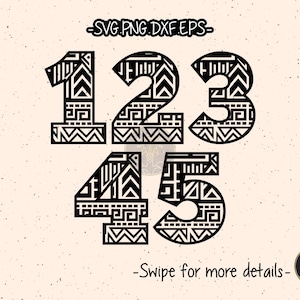 Aztec Number Letter Font Alphabet SVG Cut File Cricut Clipart - Etsy
