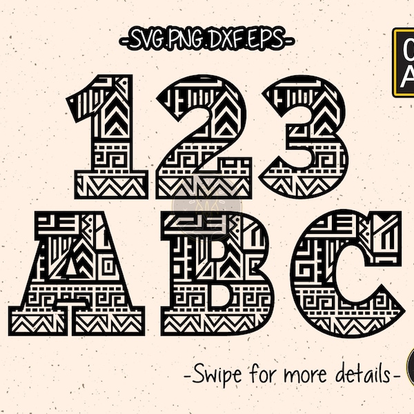 Aztec Letters Svg - Etsy