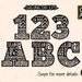 Aztec Number Letter Font Alphabet SVG Cut File Cricut Clipart - Etsy