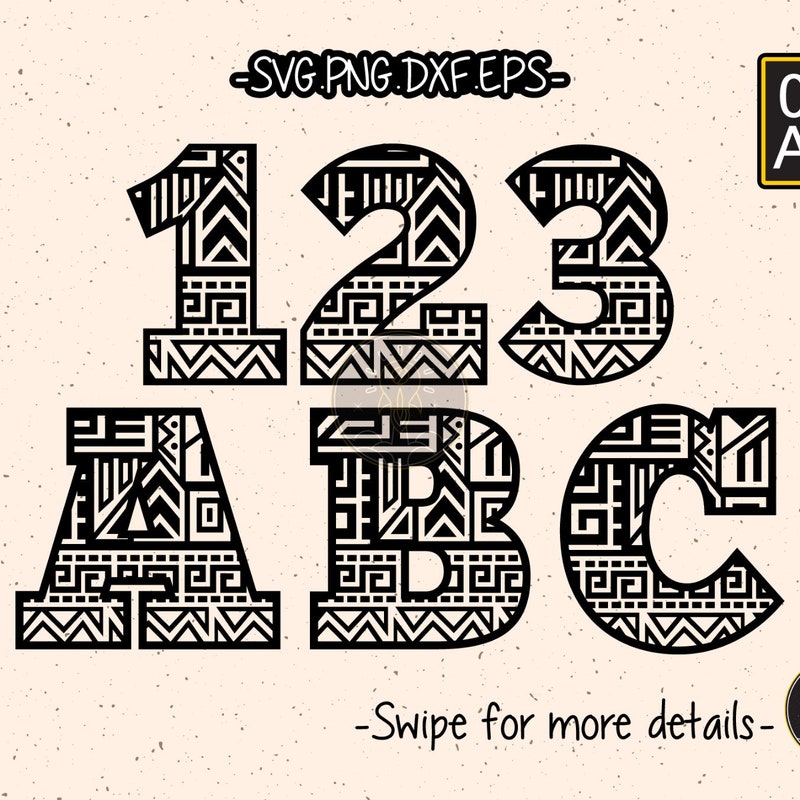 Aztec Fonts Svg - Etsy