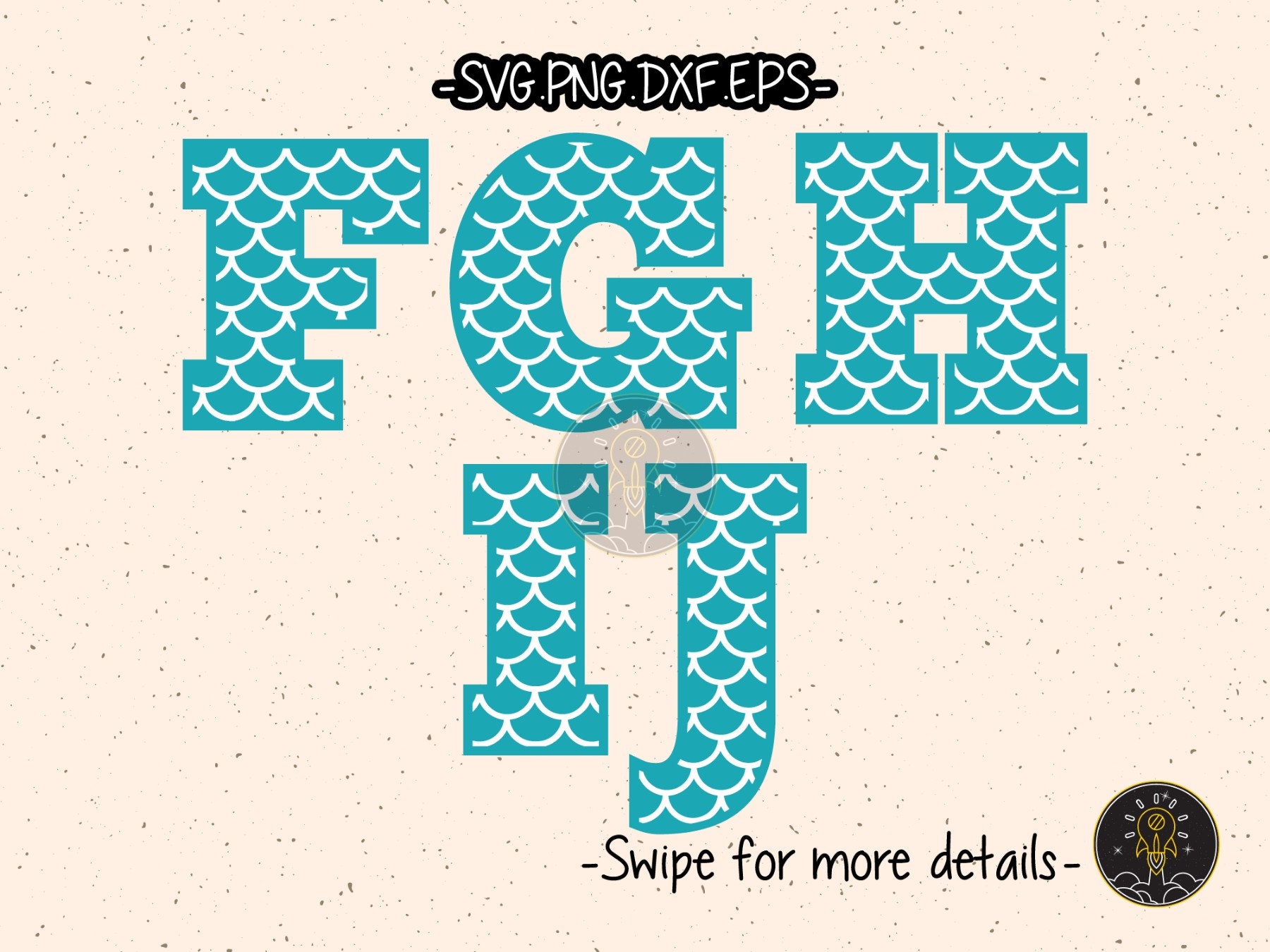 Mermaid Letter Font Alphabet SVG Cut File Cricut Clipart - Etsy