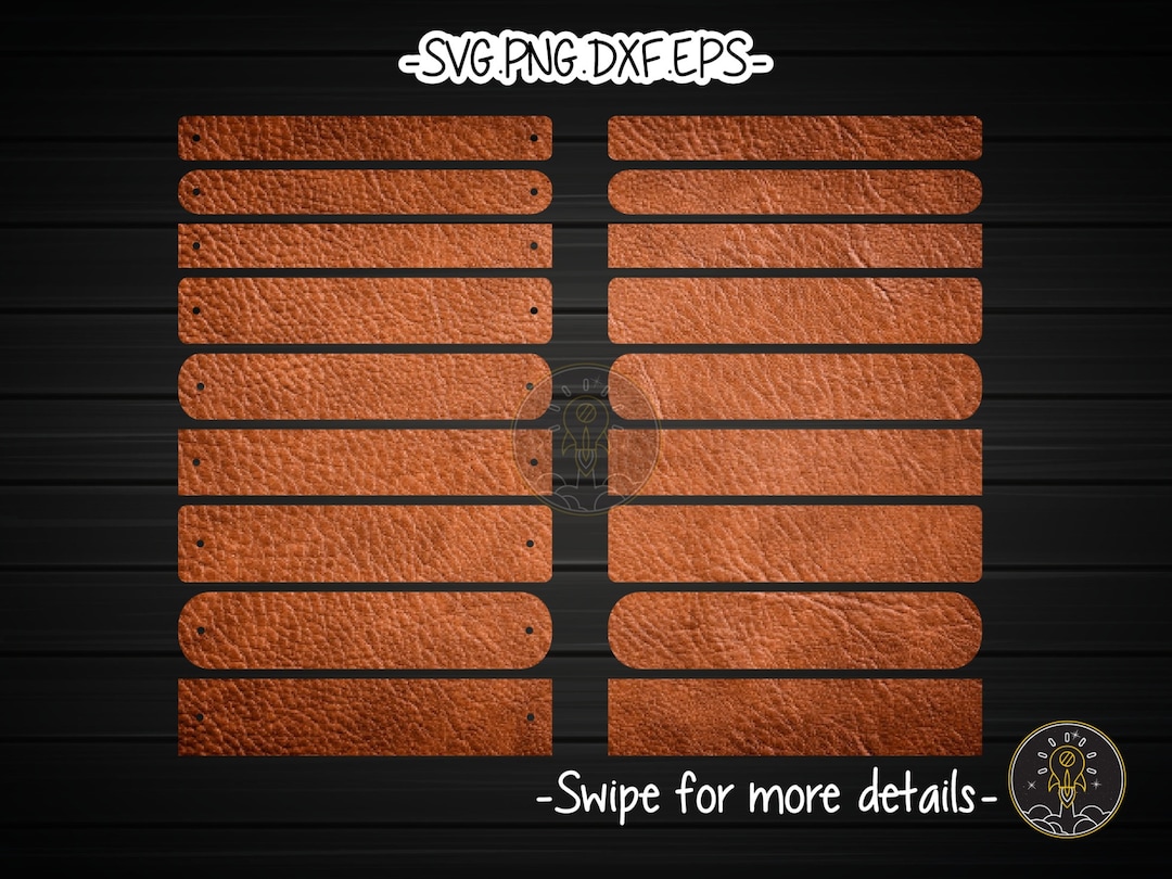 Leather Cuff Bracelet Template SVG Laser Cut File - Etsy