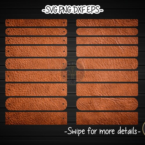 Leather Cuff Bracelet Template SVG Laser Cut File Vector | Etsy