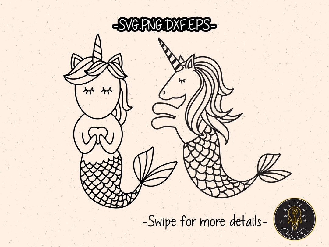 Birthday Mermicorn Unicorn Mermaid Mythical SVG Cricut Cut File - Etsy