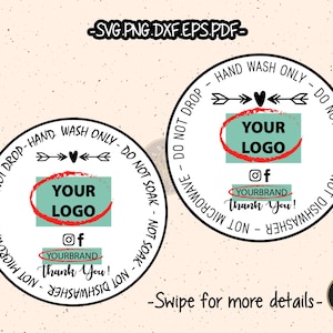 Tumbler Cup Instruction Label Care Card SVG Cricut Cut File - Etsy