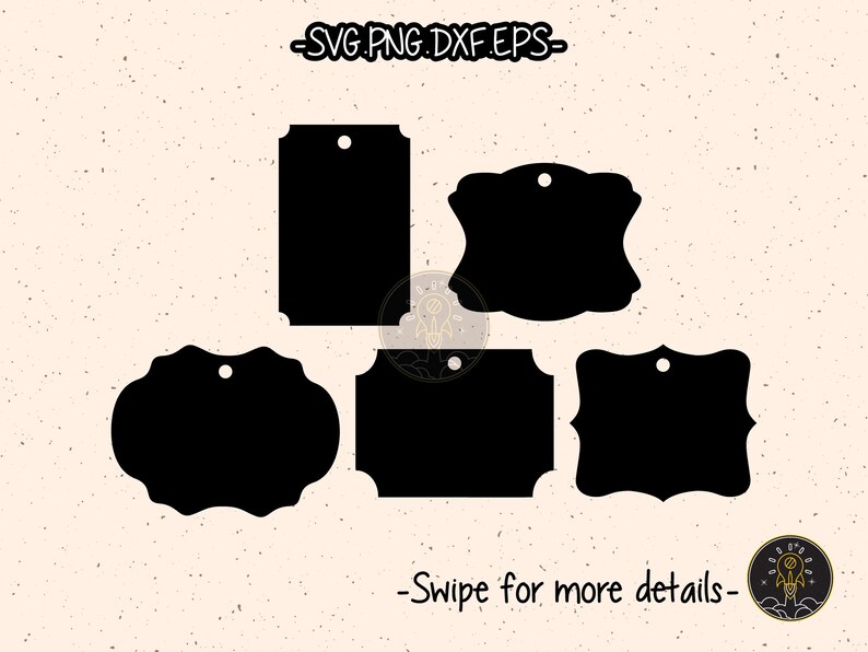 Gift Tag Price Tags Template SVG Laser Cut File Vector Cricut - Etsy