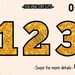 Gold Foil Golden Glitter Birthday Wedding Numbers SVG Cut File Vector ...