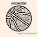 Basketball Mandala Zentangle SVG Laser Cut File CNC Plasma Cricut ...