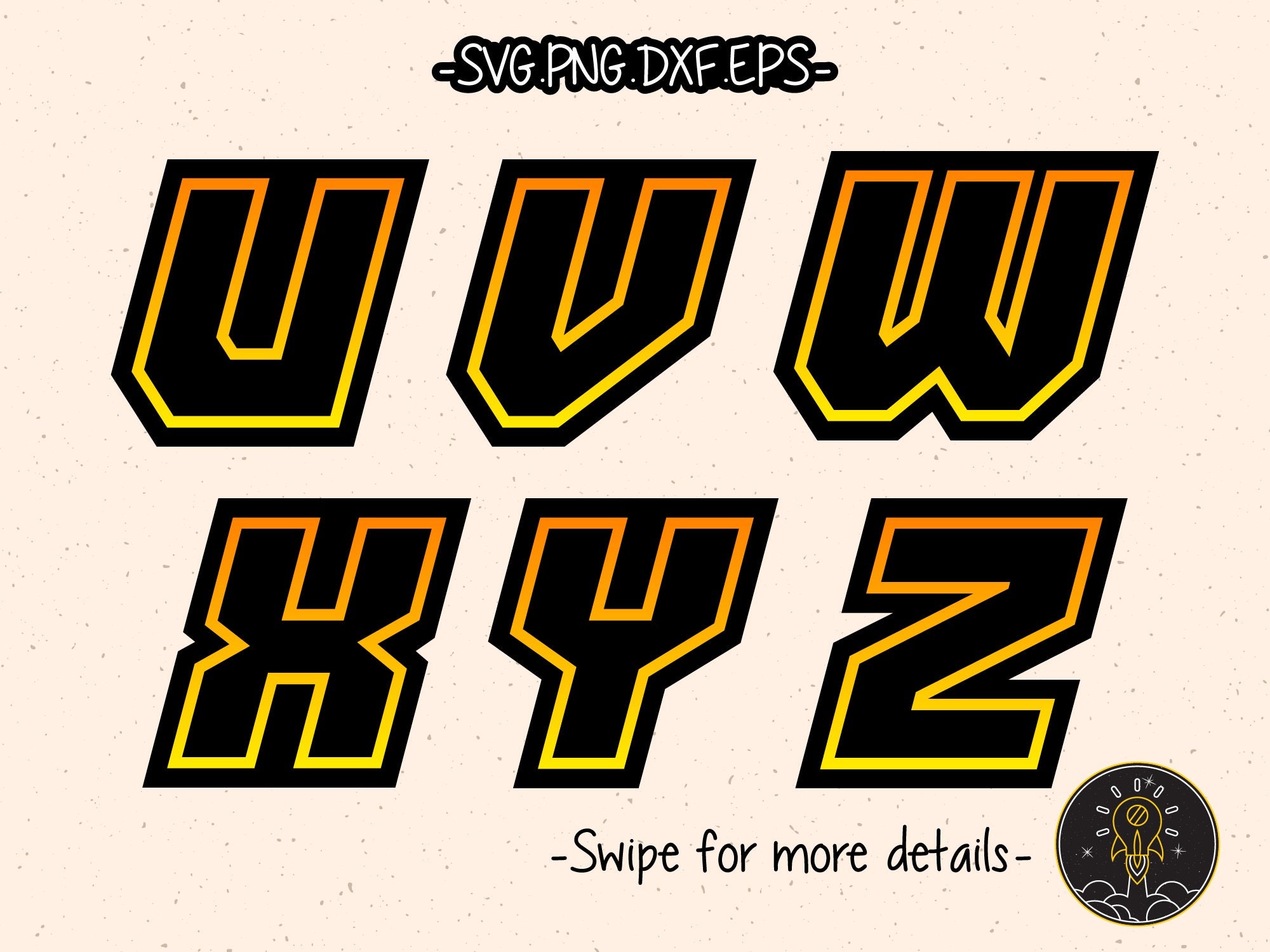 Motocross Supercross Racing Nascar Numbers Letters Font | Etsy