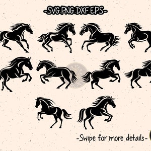 Mustang Horse Running SVG Team Mascot Cut File Cricut Clipart ...