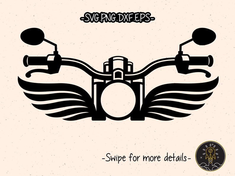 Moto Rider Biker Motorcycle Monogram Frame SVG Vector | Etsy