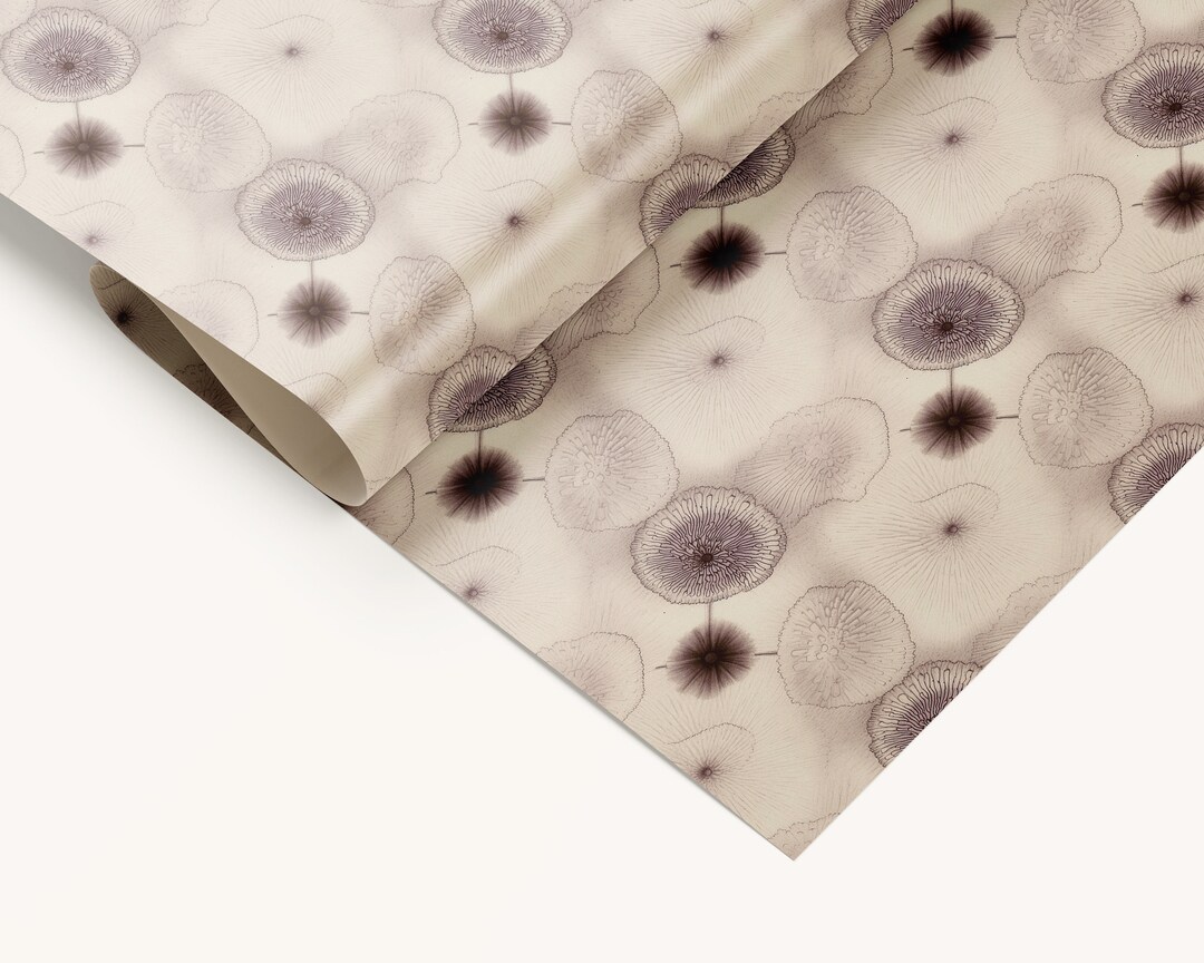 Eco-friendly Mushroom Spore Wrapping Paper, Fungi Gift Wrap for Mother ...