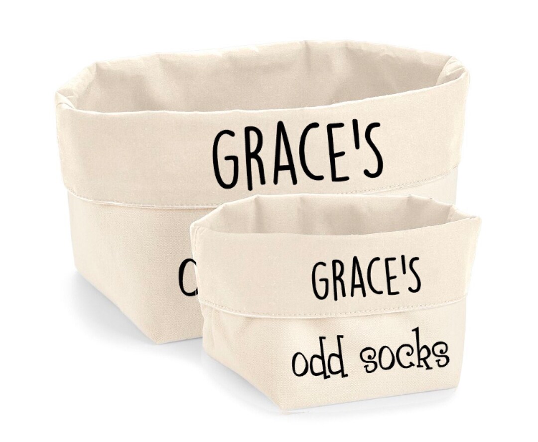 Personalised Odd Socks Storage Add Any Name Odd Sock Storage - Etsy