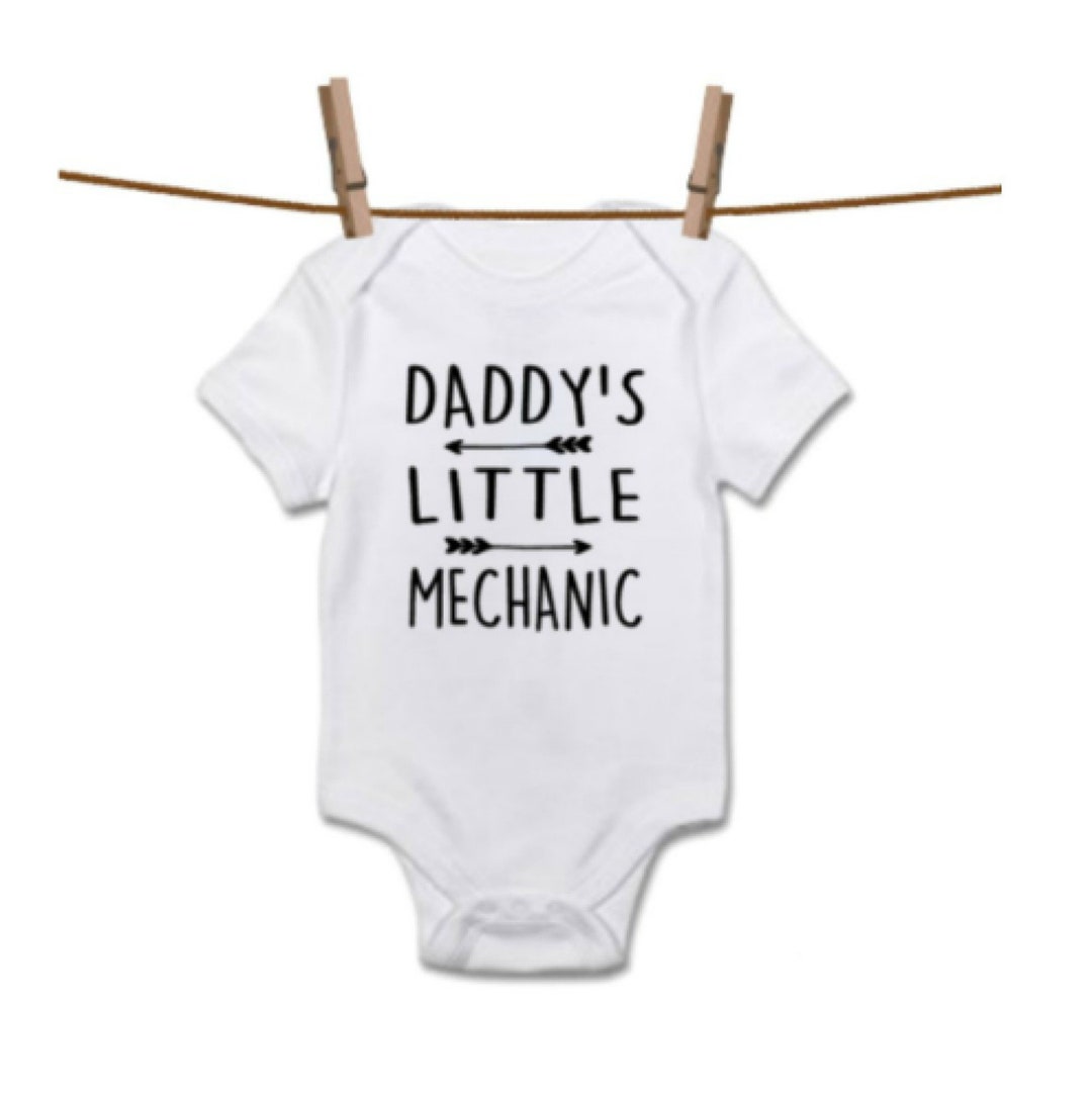 Daddy's Little Mechanic Baby Mechanic Baby Vest New Baby - Etsy UK