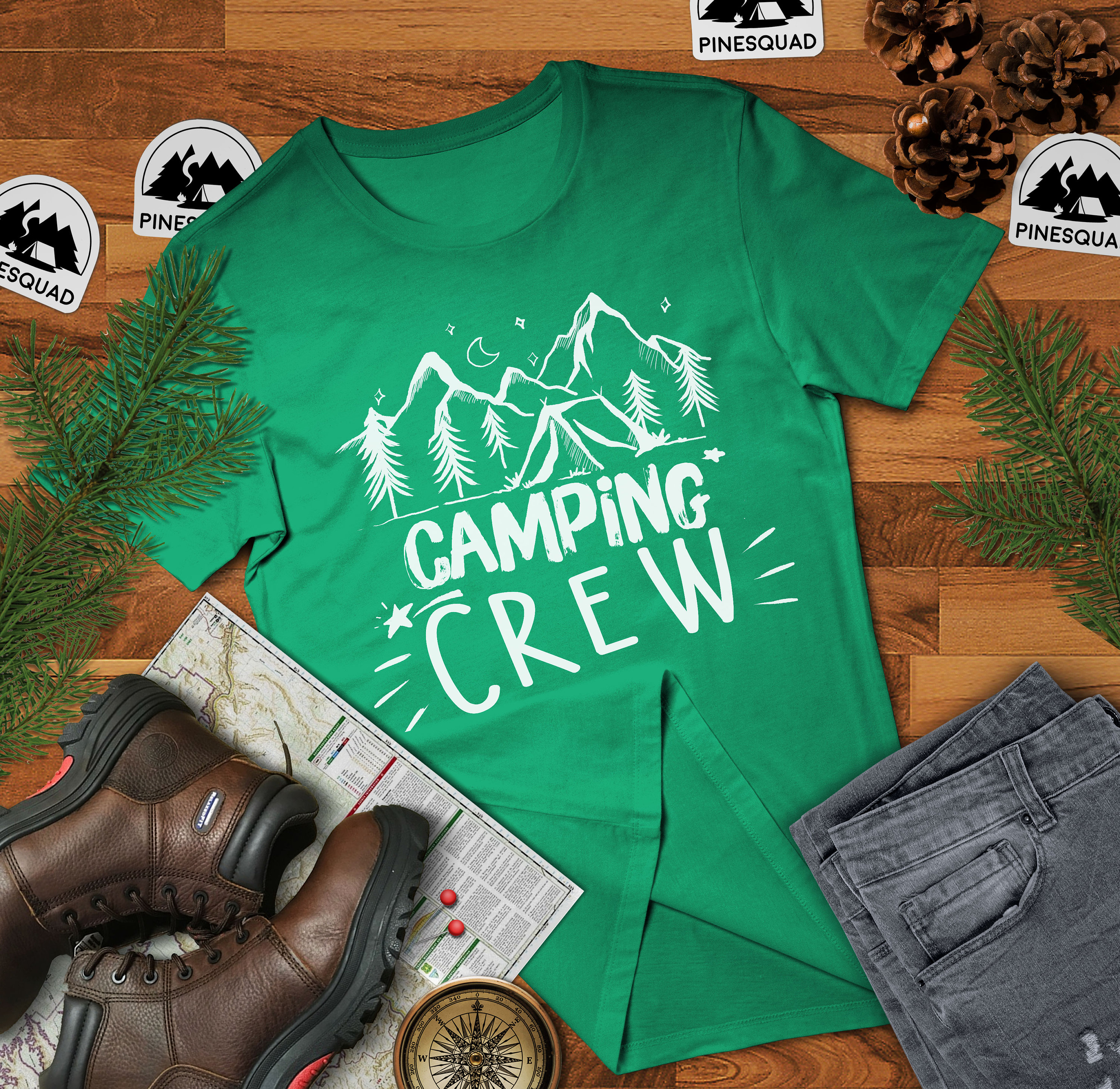 Camping Crew Camping Shirt Happy Camper Hiking Shirt | Etsy
