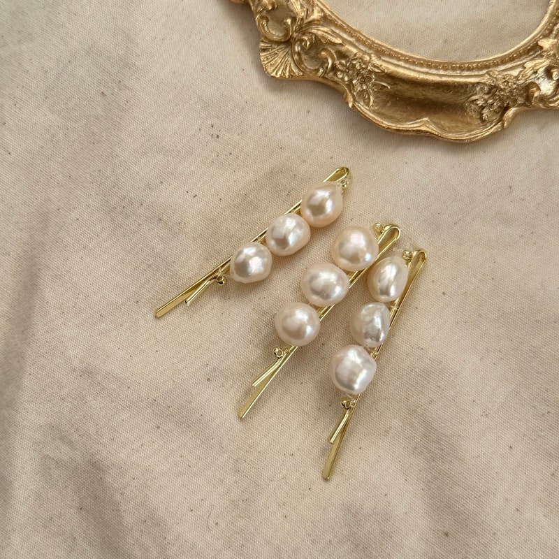 Pearl Hair Clip - Etsy