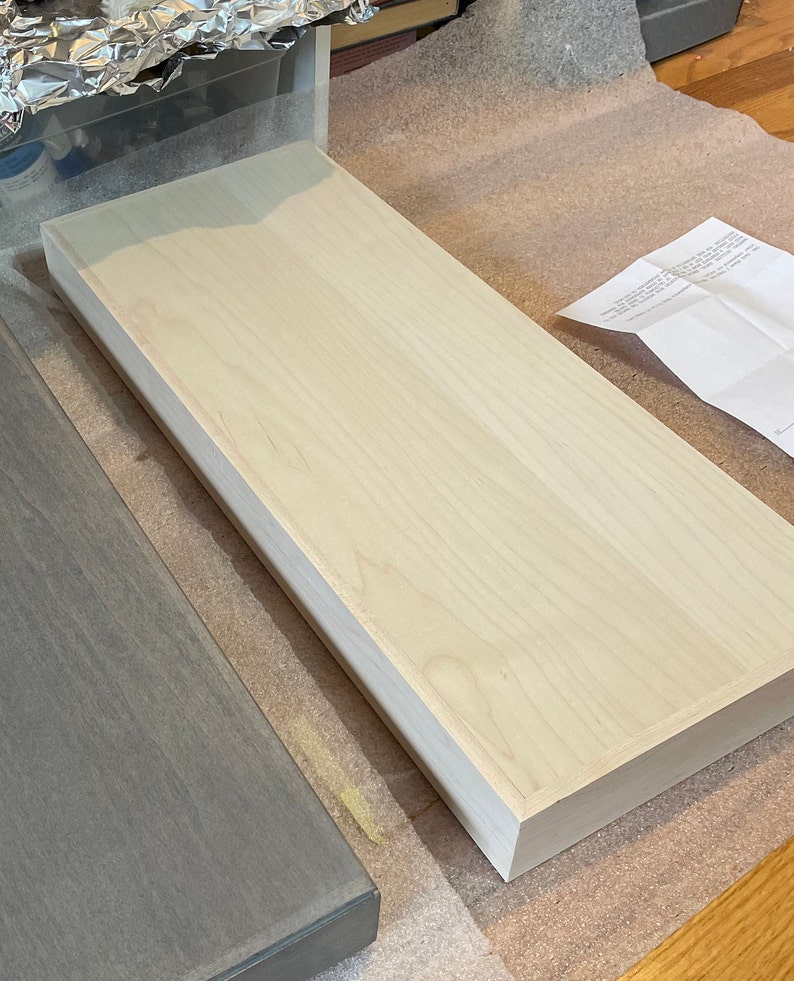 Simple Hard Maple Wood Floating Shelf | Etsy