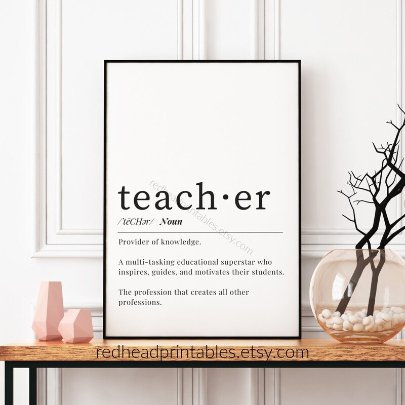 Teacher Wall Art - Etsy