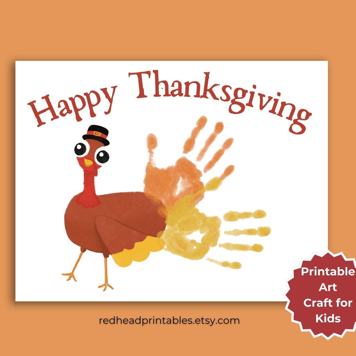 Thanksgiving Turkey Handprint Craft, Thanksgiving Crafts for Kids ...