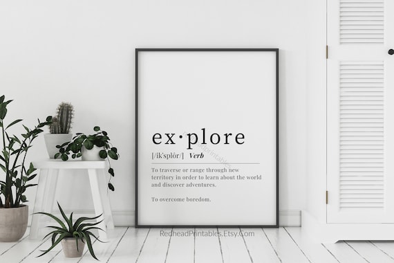 Explore Definition Printable Wall Art Travel Wall Art | Etsy