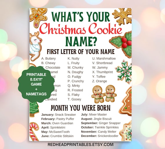 Christmas Matching Games Printable Cookies Printable Christmas Cookie