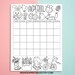April Coloring Calendar Undated Printable, Monthly Colorable Calendar ...