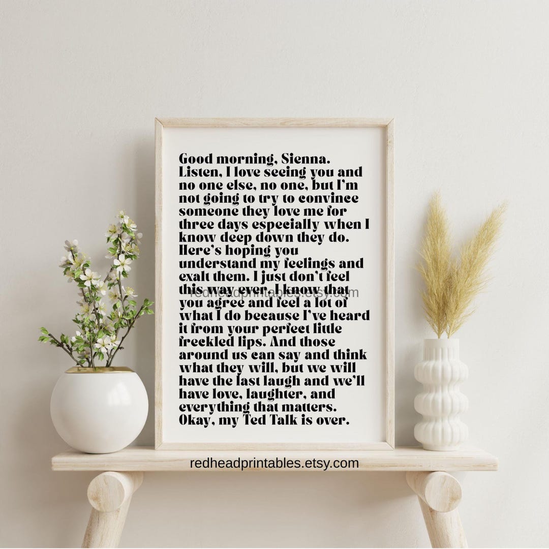 Shep Rose Text to Sienna Wall Art, Southern Charm Decor, Funny Reality ...