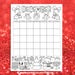December Coloring Calendar Printable Undated, Christmas Coloring ...