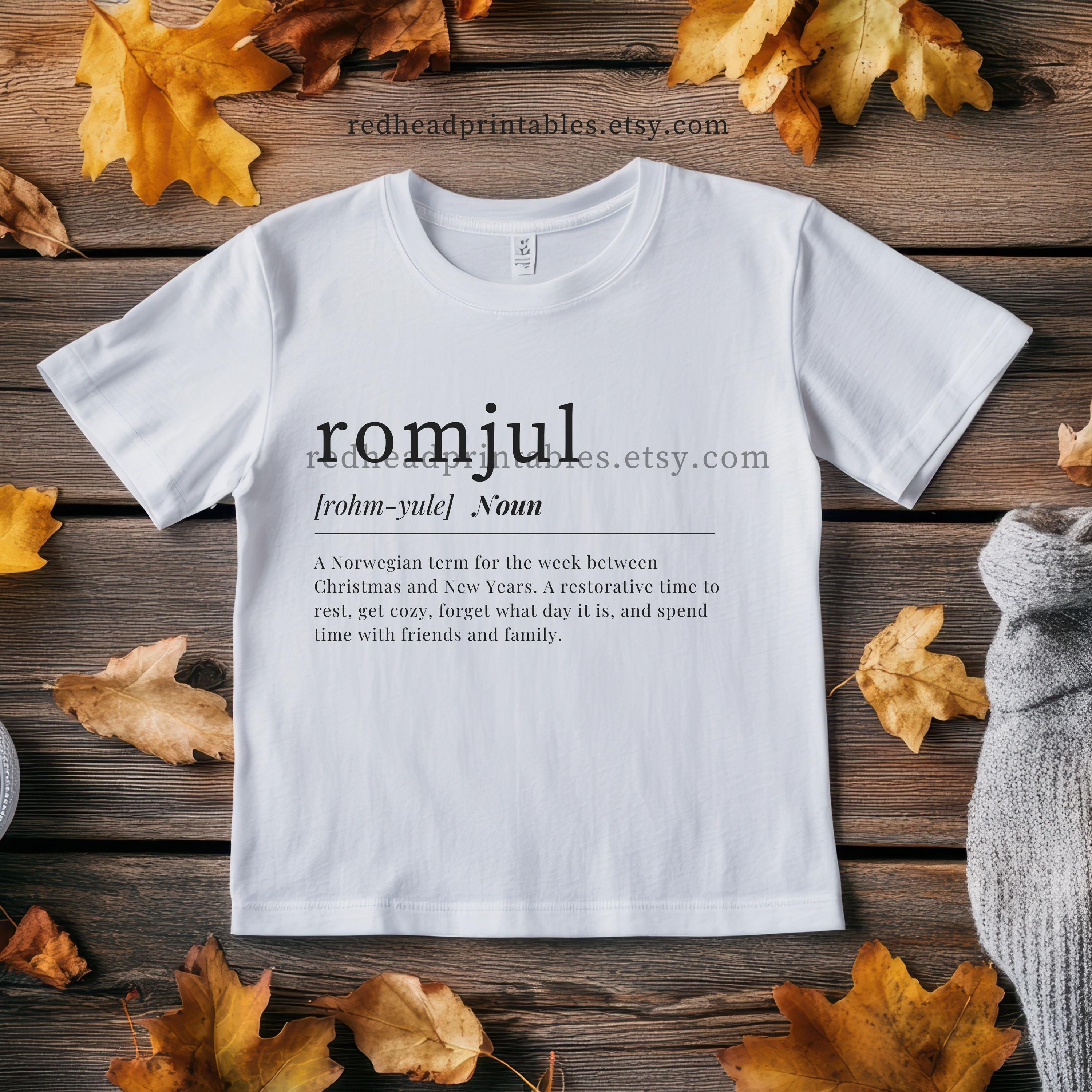 Romjul Definition Printable, Norwegian Phrase Print, Christmas ...
