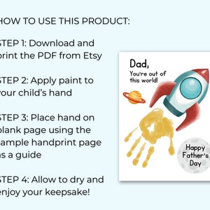 Fathers Day Handprint Craft, Handprint Fathers Day Art, Fathers Day ...