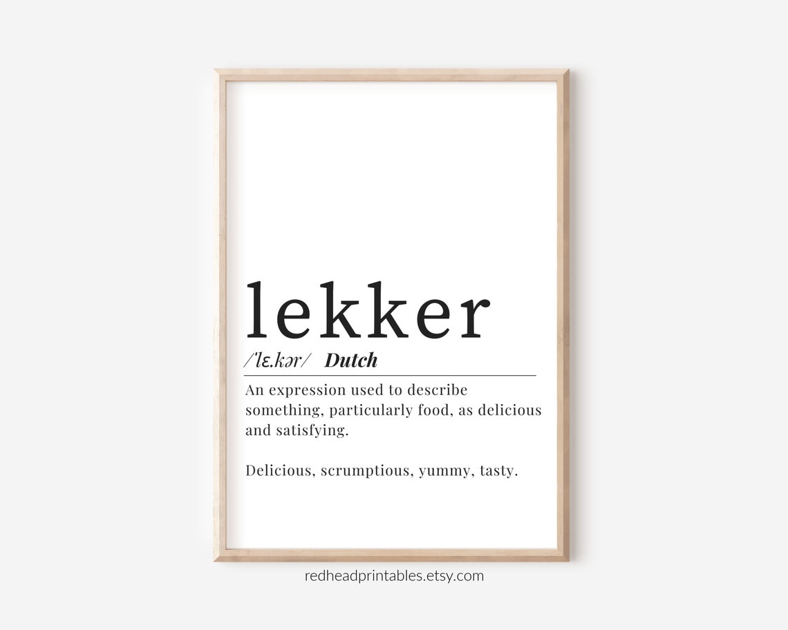 Dutch Definitions Printable Wall Art Bundle Gezellig - Etsy