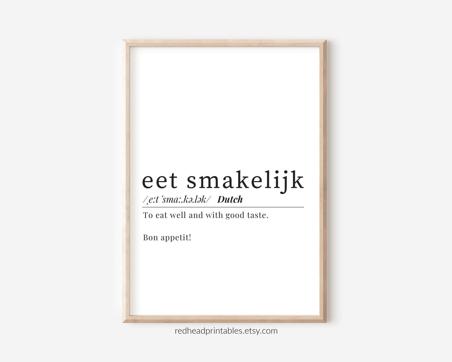 Dutch Definitions Printable Wall Art Bundle, Gezellig Definition ...