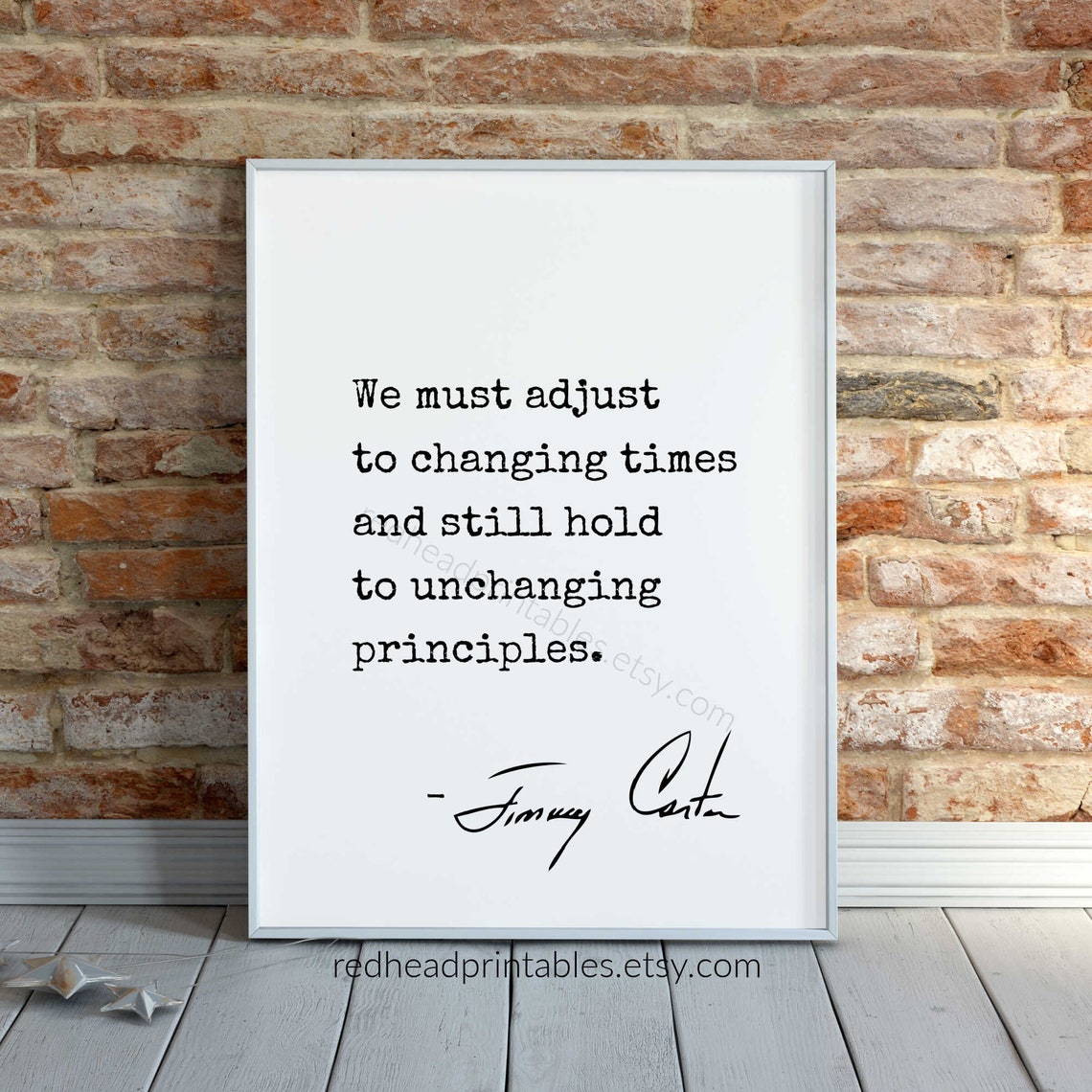 President Jimmy Carter Quote Printable Wall Art, We Must Adjust to ...