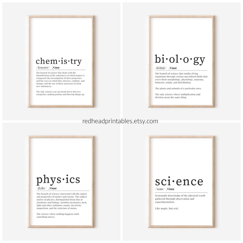 Science Poster - Etsy