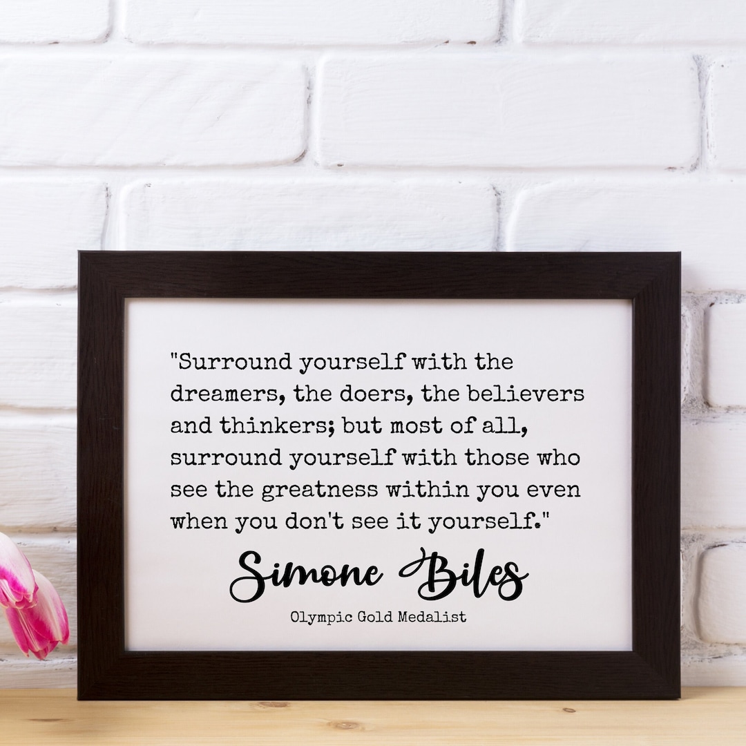 Simone Biles Poster Printable Wall Art, Gymnastics Print, Gift for ...