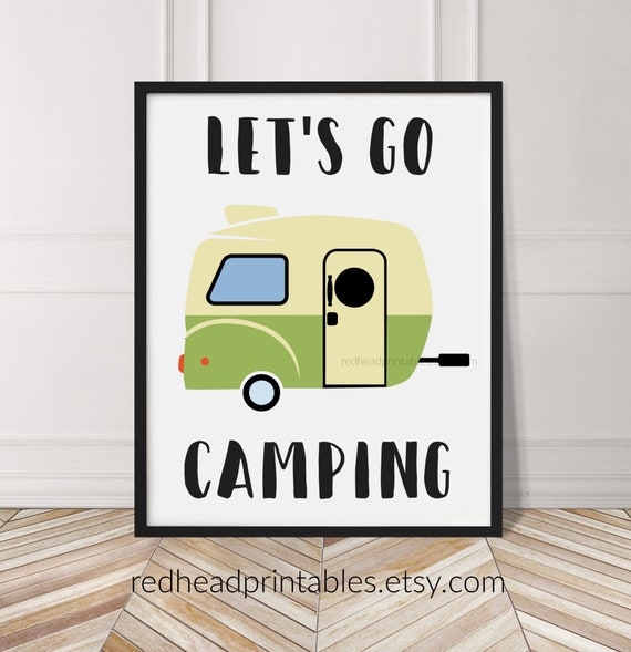 Camping Decor Printable Printable Camper Wall Art Camper | Etsy
